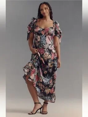 Selkie | Dresses | Selkie Puff Sleeve Midi Dress Size 5x | Poshmark